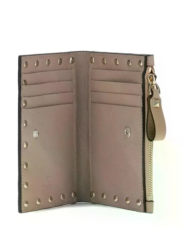 Valentino Garavani Rockstud Leather Card Holder