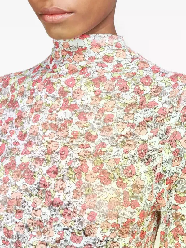 Collina Strada Floral-print Long-sleeve Top