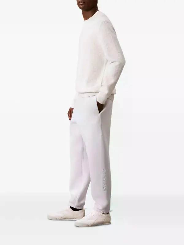 Calvin Klein Logo-embroidered Track Pants - Grey