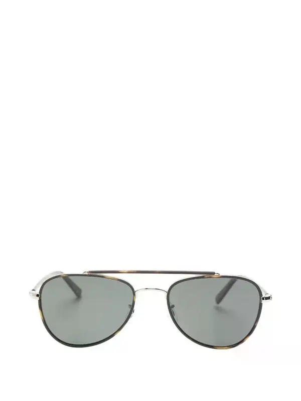 Oliver Spencer Sacoye Aviator Sunglasses - Brown