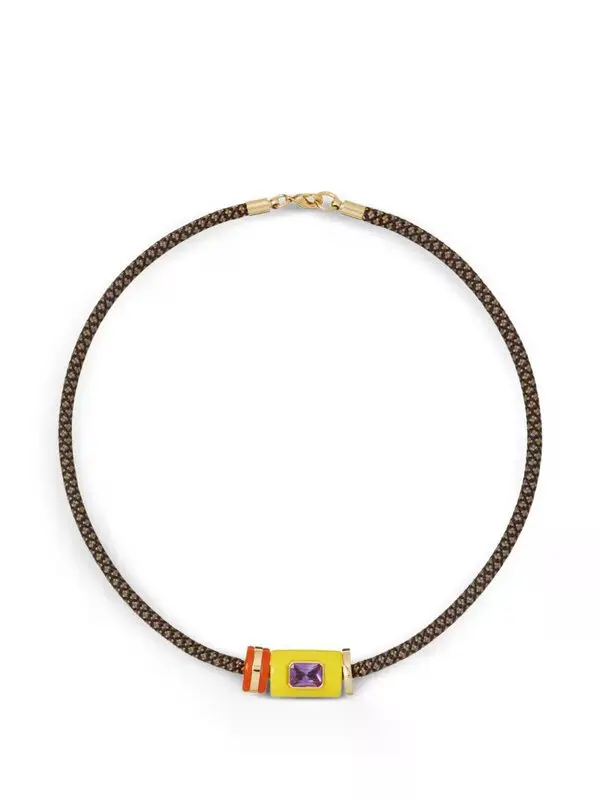 ROXANNE ASSOULIN Cylinder Crystal-embellished Necklace