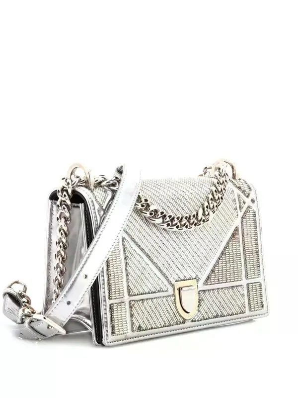 Dior Diorama Flap Bag - Silver