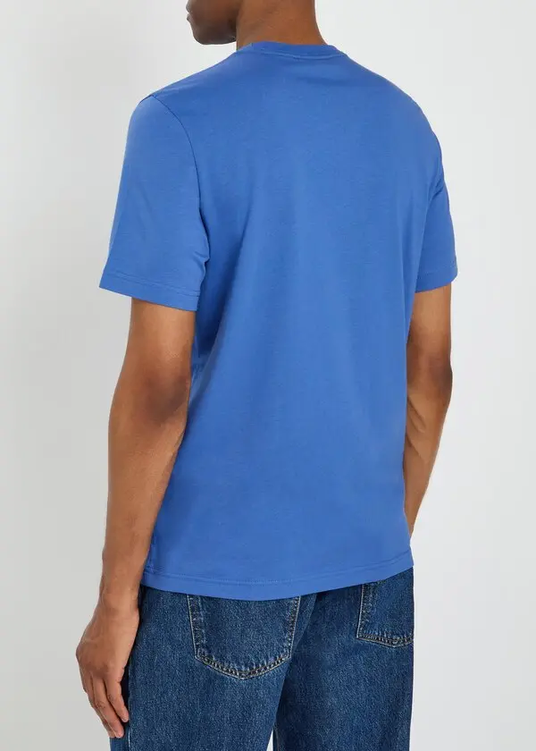 Paul Smith Appliquéd Cotton T-shirt - Blue