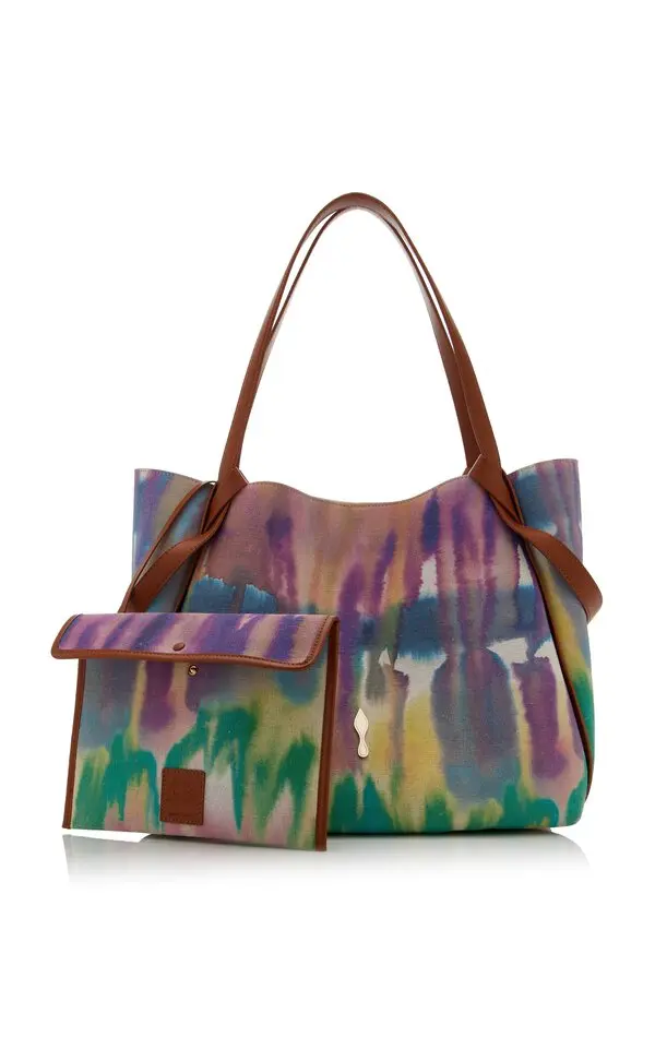 CHRISTIAN LOUBOUTIN Bettina Large Tie-dyed Canvas Tote Bag - Multi