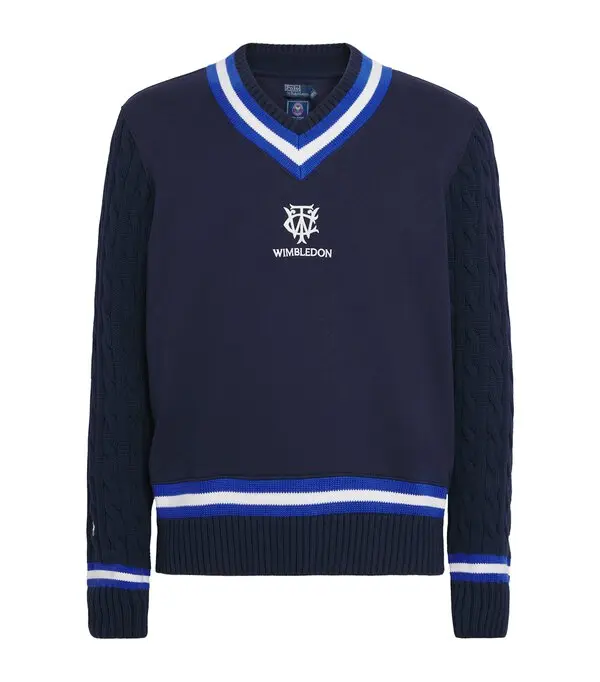 Polo Ralph Lauren Wimbledon Hybrid V-neck Sweatshirt
