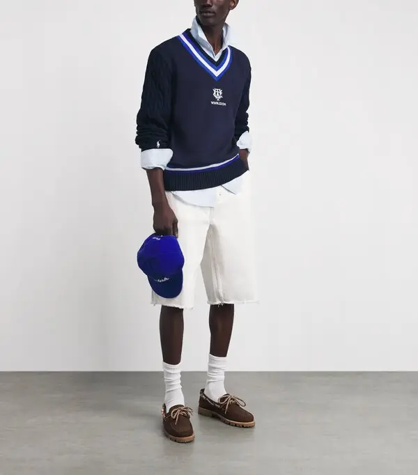 Polo Ralph Lauren Wimbledon Hybrid V-neck Sweatshirt