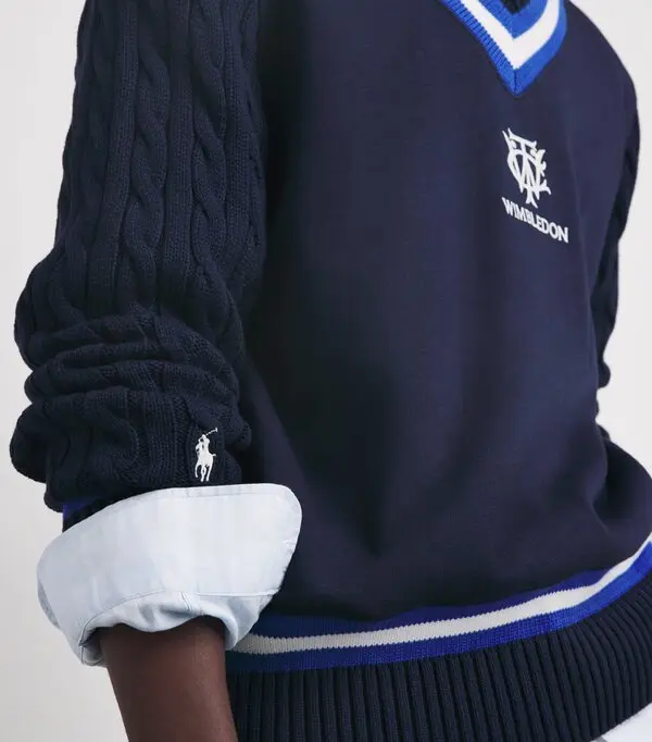 Polo Ralph Lauren Wimbledon Hybrid V-neck Sweatshirt