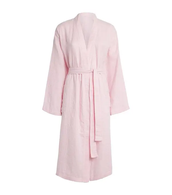 UCHINO Cotton Marshmallow Gauze Robe - Pink