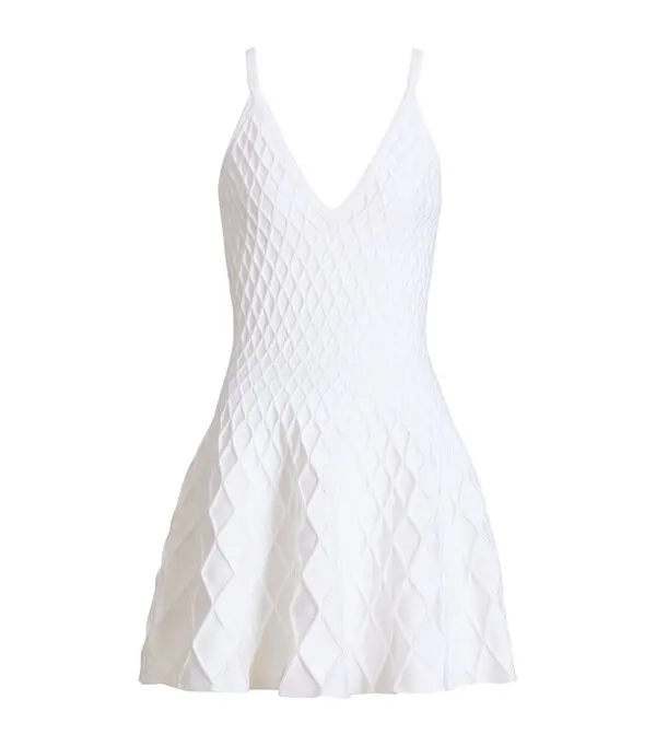 Balmain Knitted Flared Mini Dress
