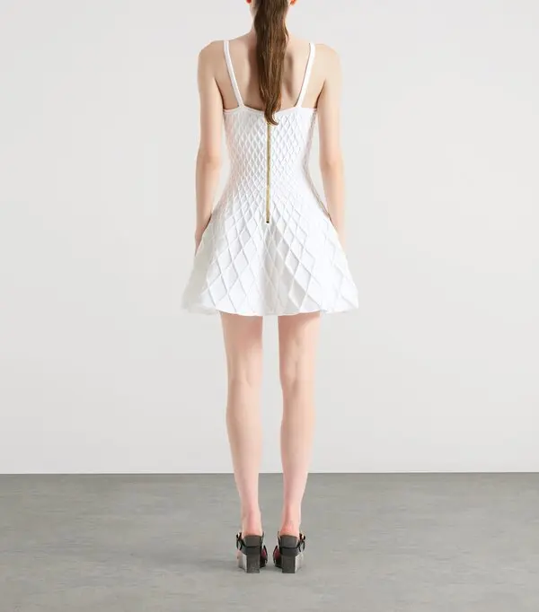 Balmain Knitted Flared Mini Dress