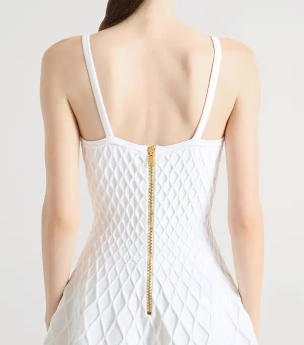 Balmain Knitted Flared Mini Dress