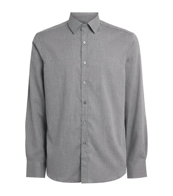 Canali Cotton Herringbone Shirt
