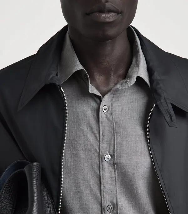 Canali Cotton Herringbone Shirt