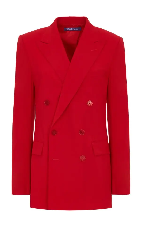 Ralph Lauren Ramona Double-breasted Blazer - Red