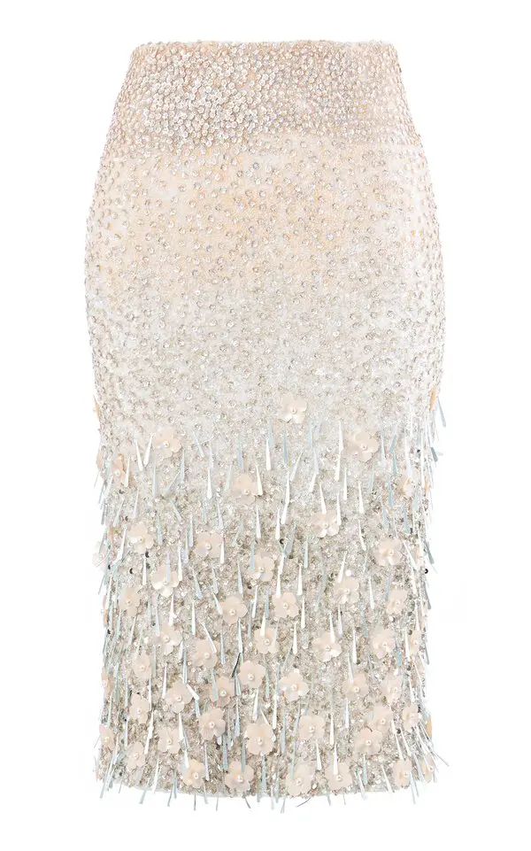 LA FUORI Maris Embellished Midi Skirt