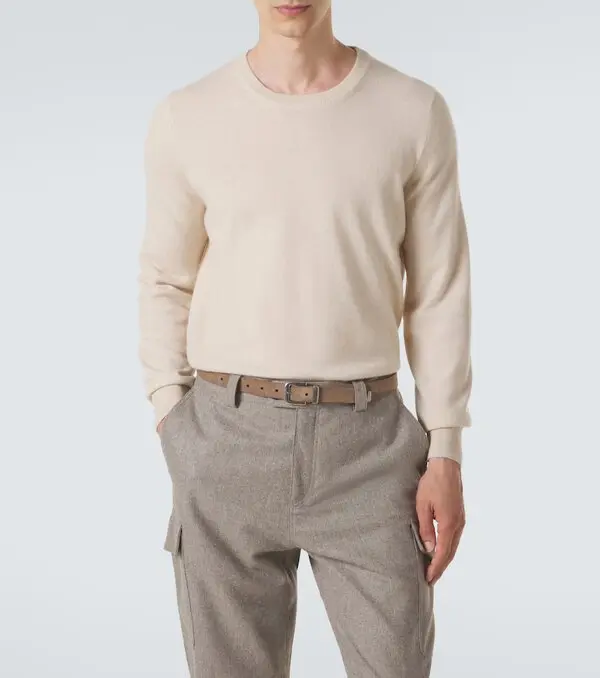 Brunello Cucinelli Cashmere Crewneck Sweater - Beige