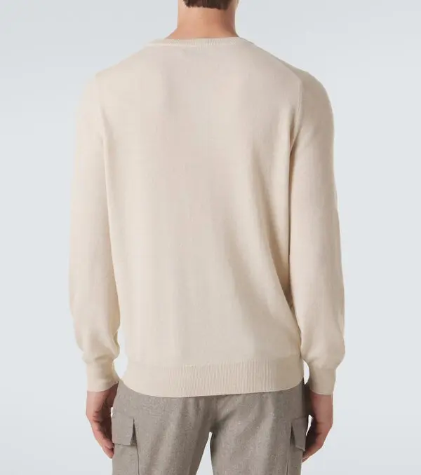 Brunello Cucinelli Cashmere Crewneck Sweater - Beige