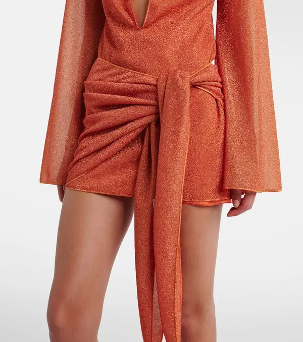 Oseree Lumiere Metallic Beach Dress
