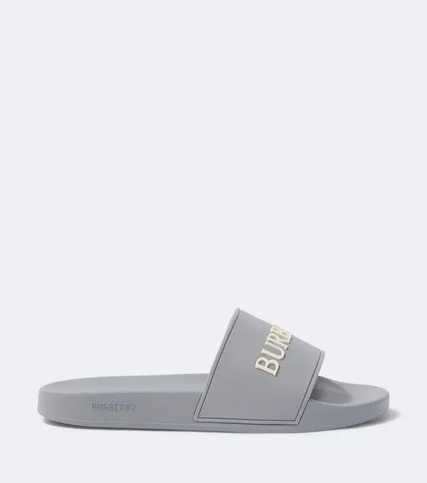 Burberry Logo Slides - Grey