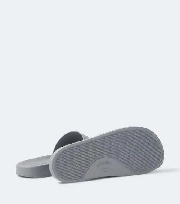 Burberry Logo Slides - Grey