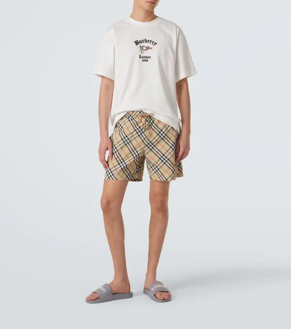 Burberry Logo Slides - Grey