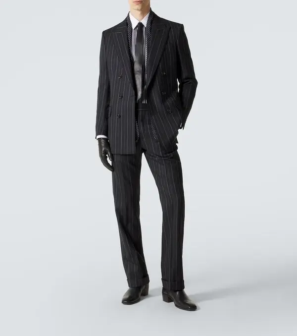 TOM FORD Striped Wool Trousers