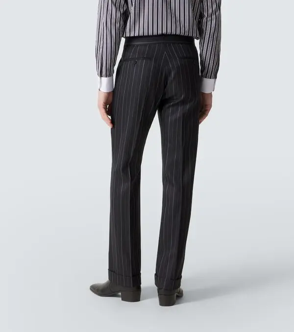 TOM FORD Striped Wool Trousers