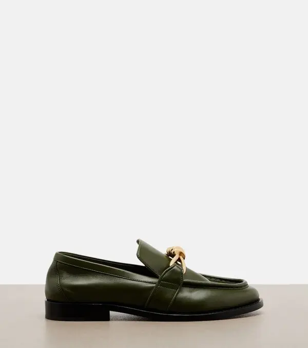 Bottega Veneta Astaire Knot Leather Loafers