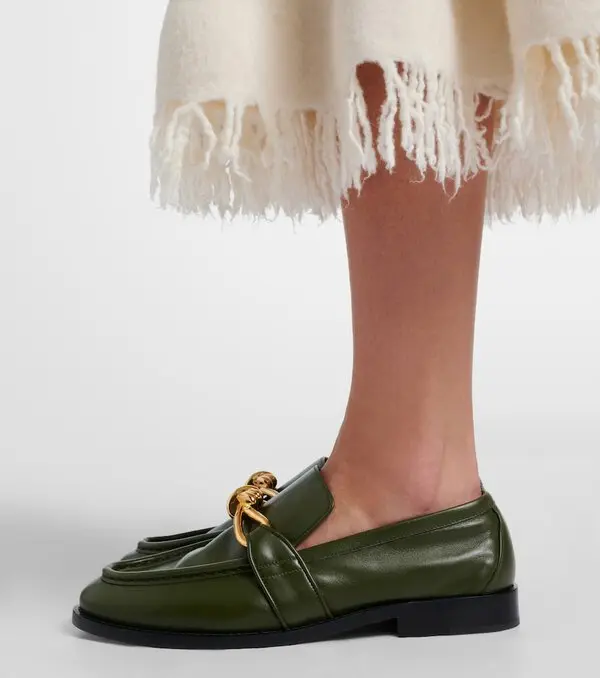 Bottega Veneta Astaire Knot Leather Loafers