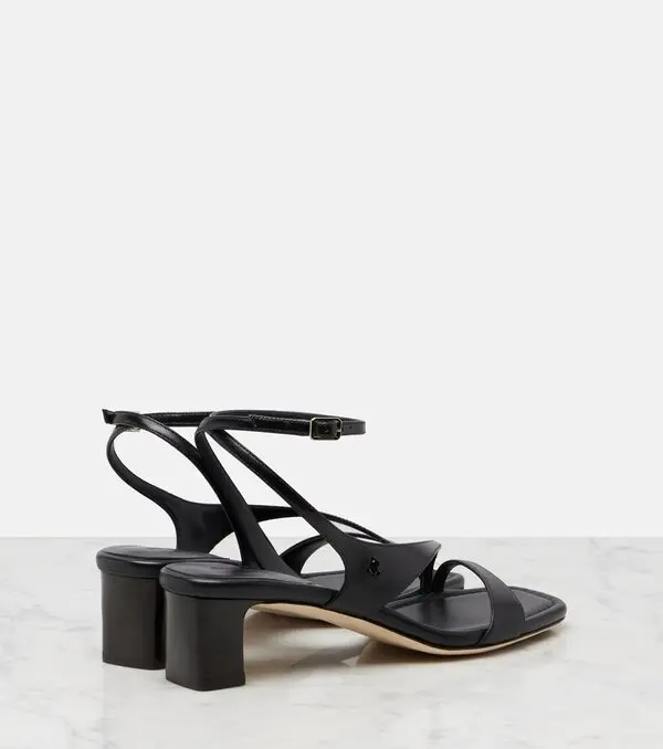 JIMMY CHOO Faye Leather Slingback Sandals