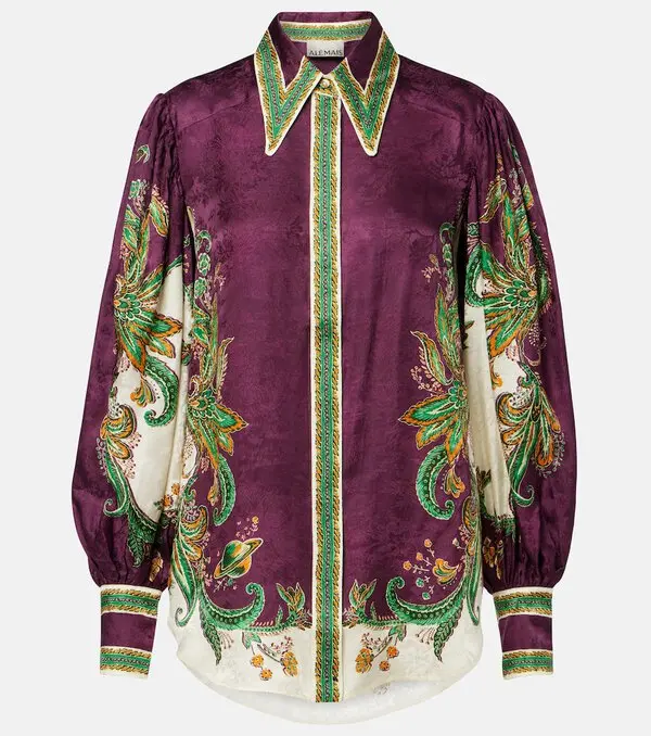 ALEMAIS Printed Silk Shirt - Multicoloured