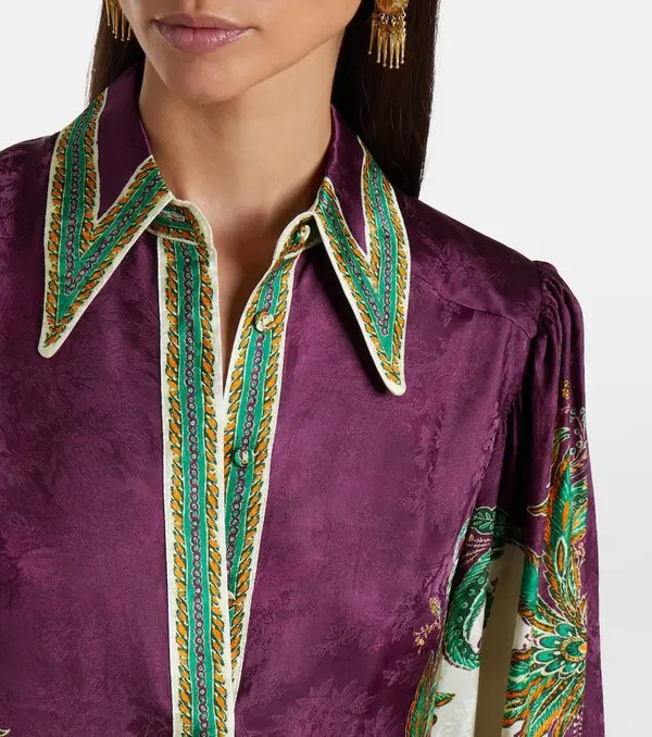 ALEMAIS Printed Silk Shirt