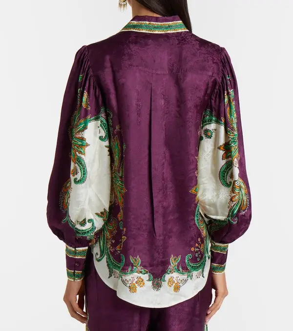 ALEMAIS Printed Silk Shirt