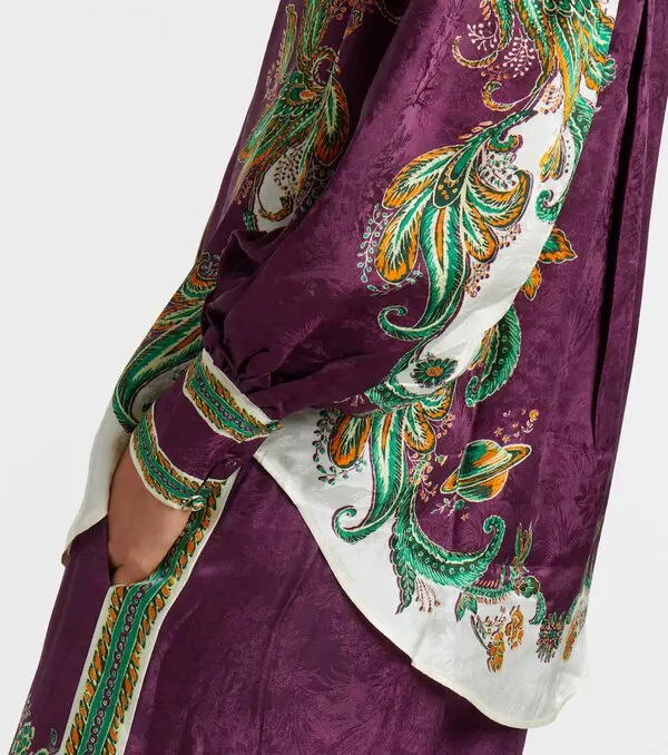 ALEMAIS Printed Silk Shirt