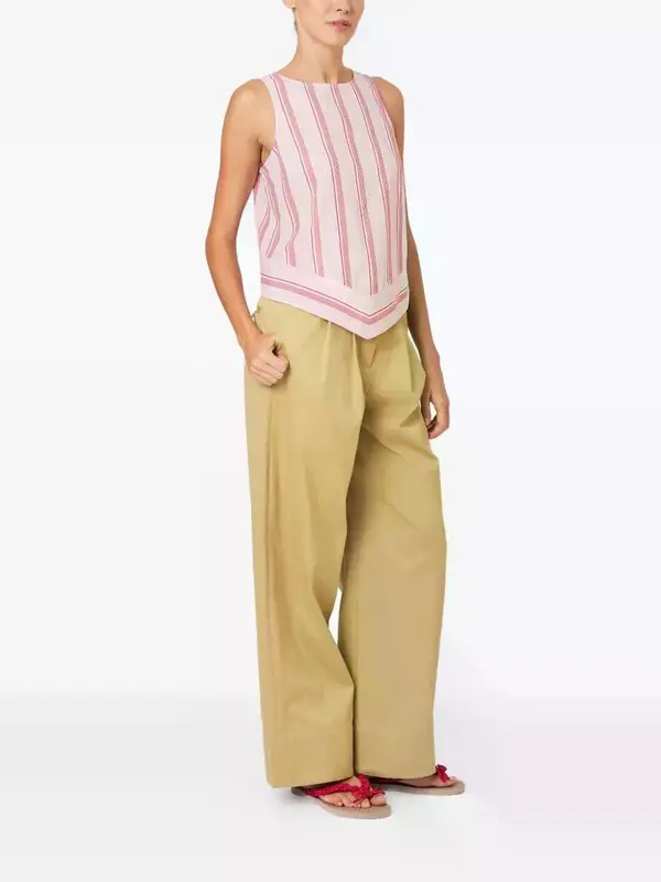 Rosie Assoulin Striped Chevron Top