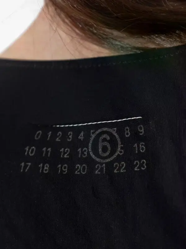 MAISON MARGIELA Long-sleeve Bodysuit With Signature Numbers Print