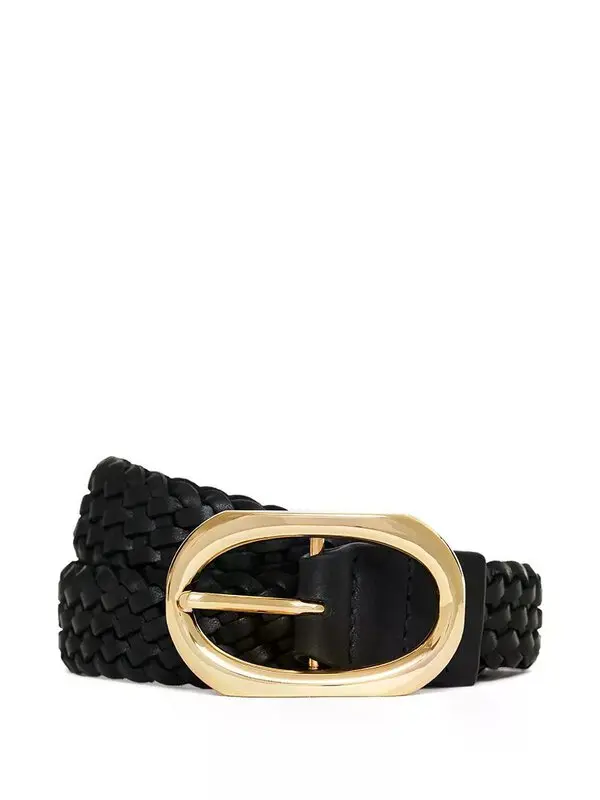 ANINE BING Braided Leather Belt