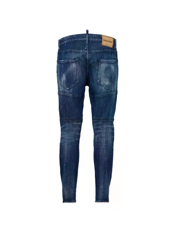 Dsquared2 Distressed Effect Faded Denim Jeans