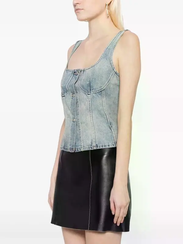 JNBY Cotton-hemp Blend Corset Top