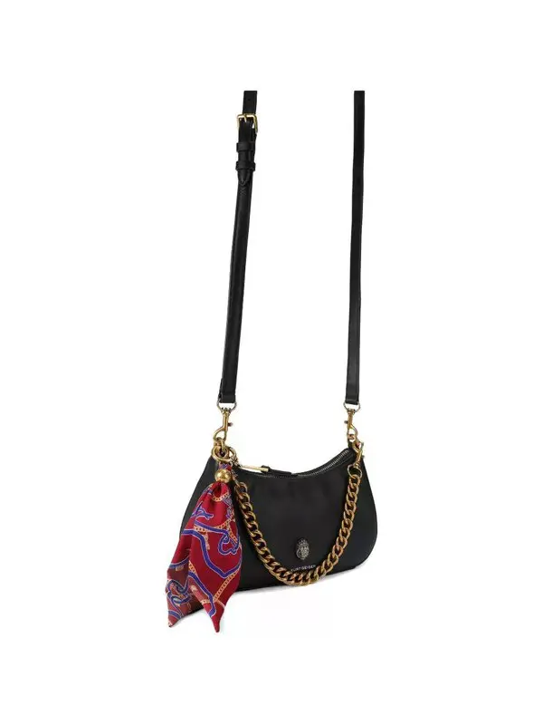 Kurt Geiger Sloane Eagle-head Leather Shoulder Bag - Black