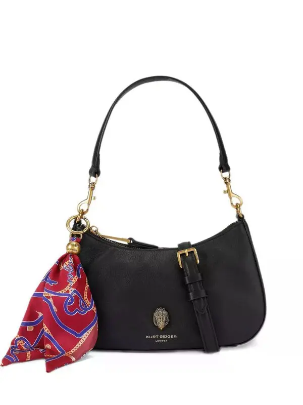 Kurt Geiger Sloane Eagle-head Leather Shoulder Bag - Black