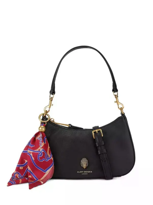 Kurt Geiger Sloane Eagle-head Leather Shoulder Bag - Black