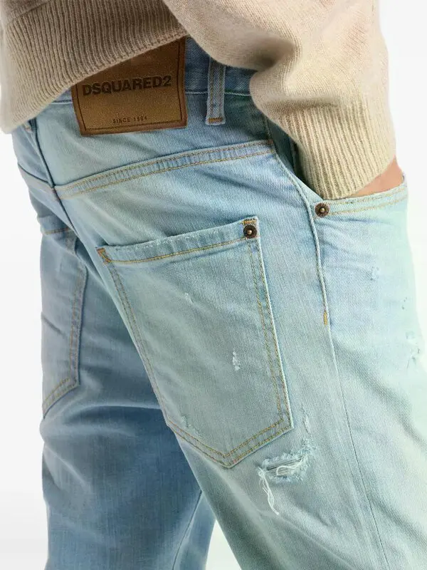 Dsquared2 Distressed Faded Jeans