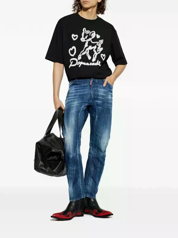 Dsquared2 Graphic-print T-shirt - Black