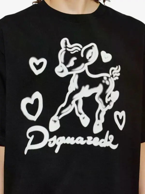 Dsquared2 Graphic-print T-shirt - Black