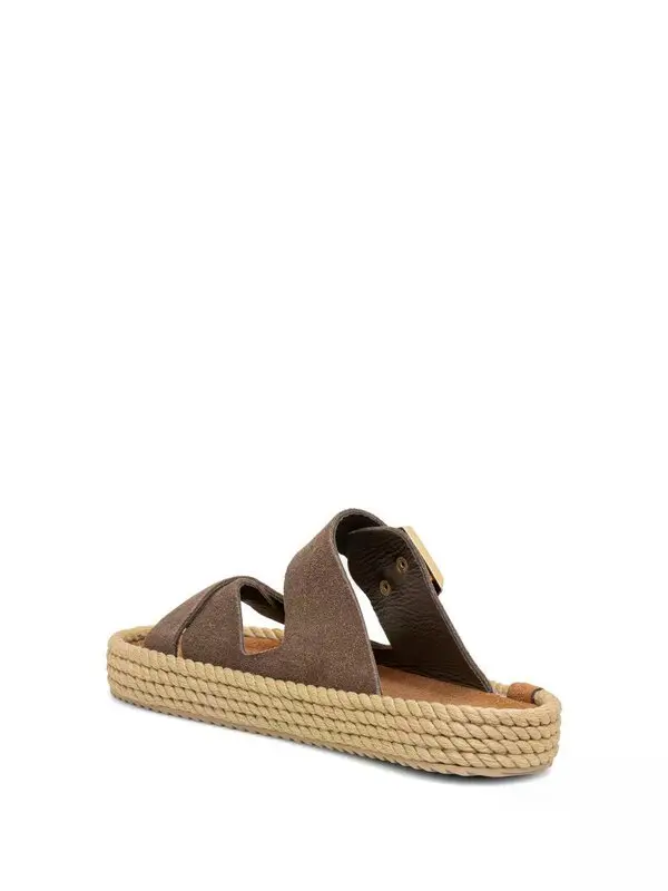 BOHONOMAD Buckle-fastening Rope-detail Espadrilles - Brown