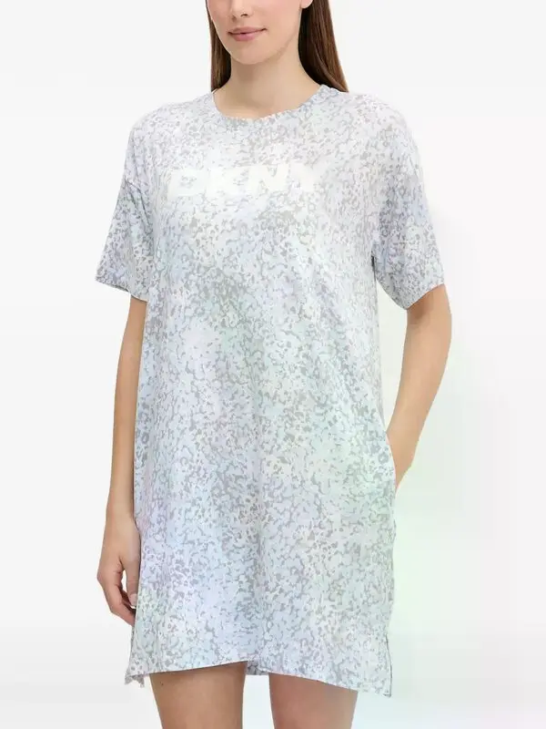 Dkny Leopard Print Logo Nightdress