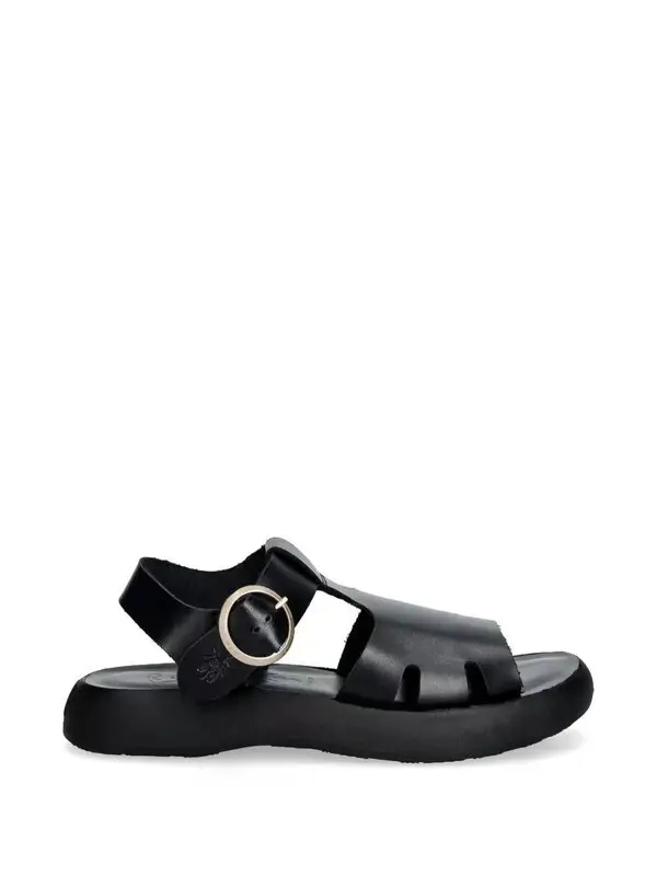 Fly London Buckle-fastening Leather Sandals - Black