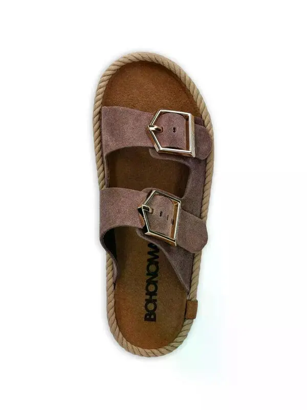 BOHONOMAD Buckle-fastening Rope-trimmed Espadrille Sandals