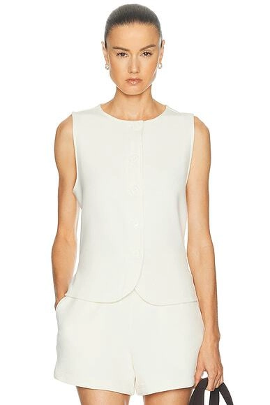 Varley Button Through Tank Top - Pristine